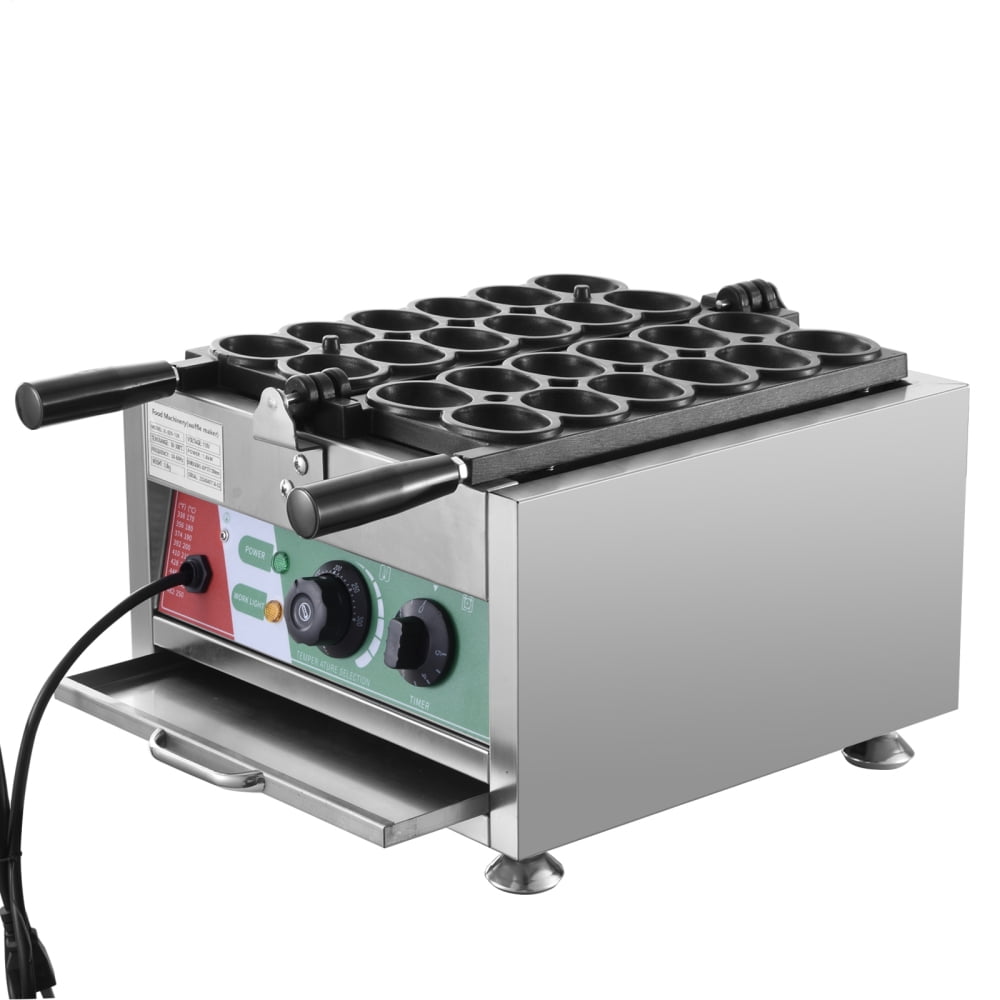 24pcs Commercial Waffle Ball Maker, Nonstick Electric Bubble Skewer ...