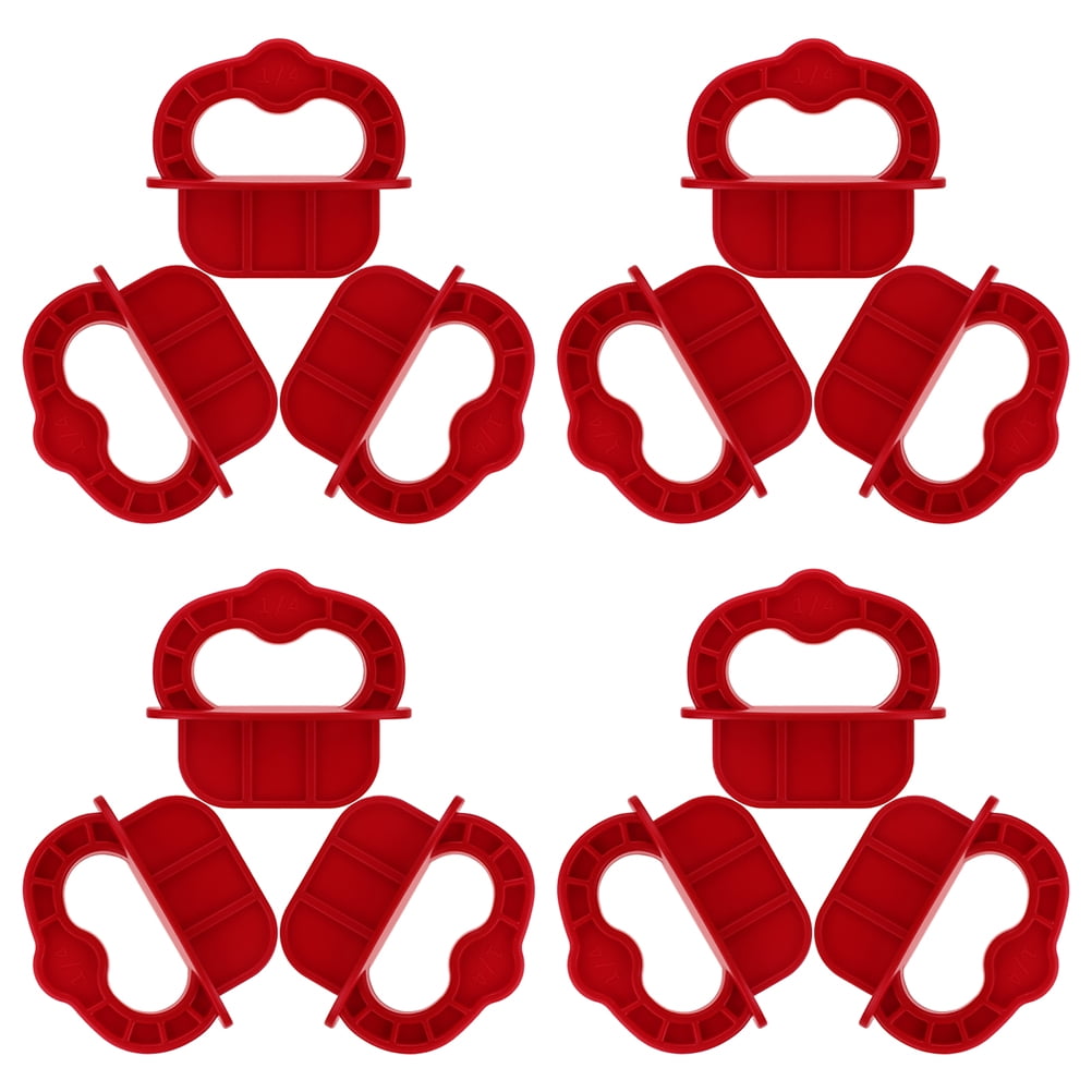 24pcs Deck Board Jig Red Deck Board Spacer Rings 1/4" Gap Deck Jig ...