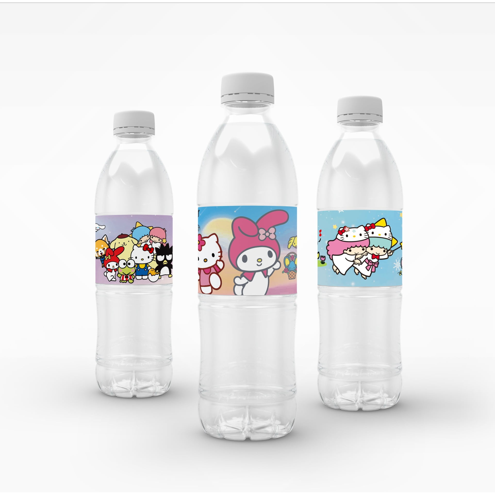 24pcs Decorations Water Bottle Labels and Stickers for sanrio Birthday ...
