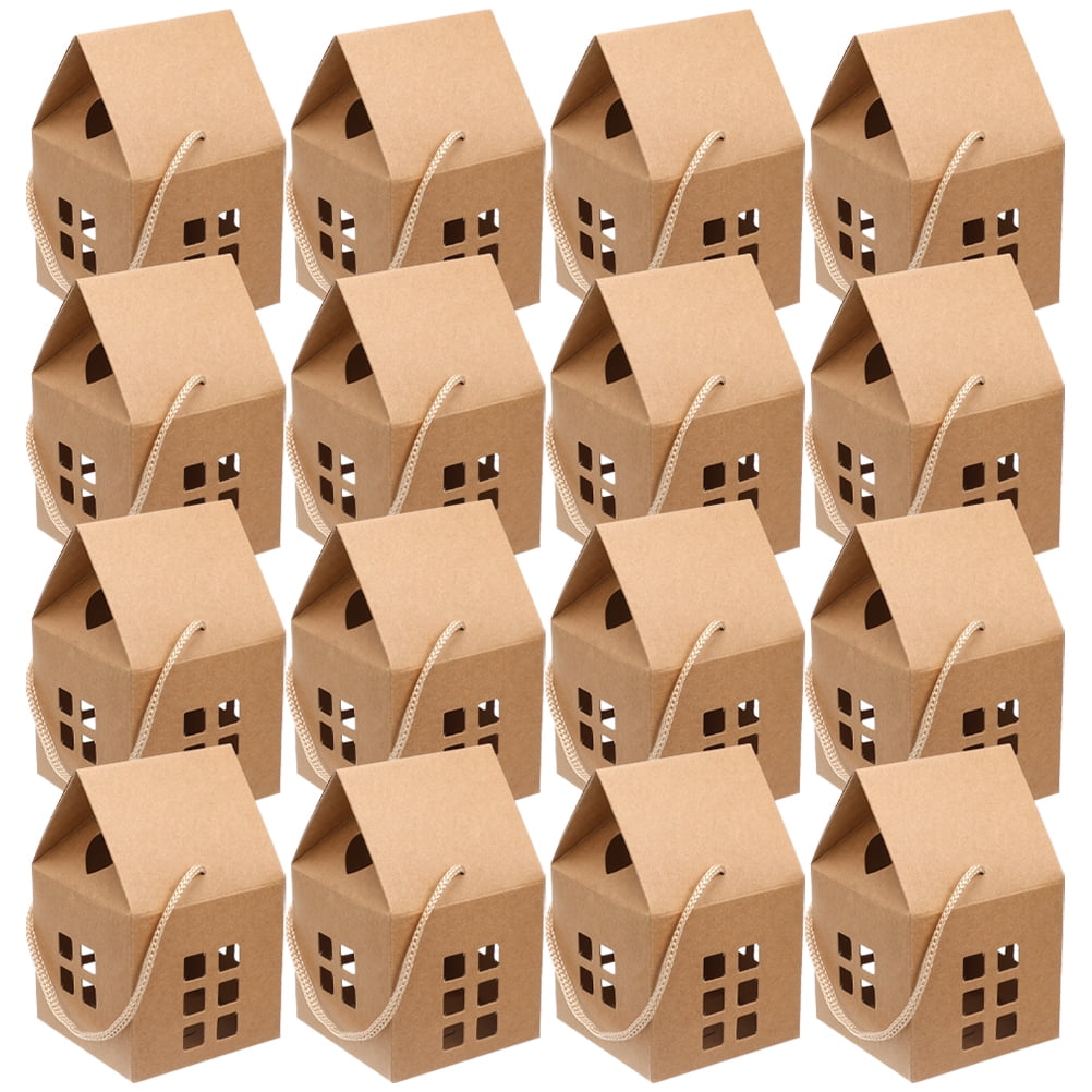 24pcs Decorative Packing Boxes House Shaped Candy Boxes Gift Boxes ...