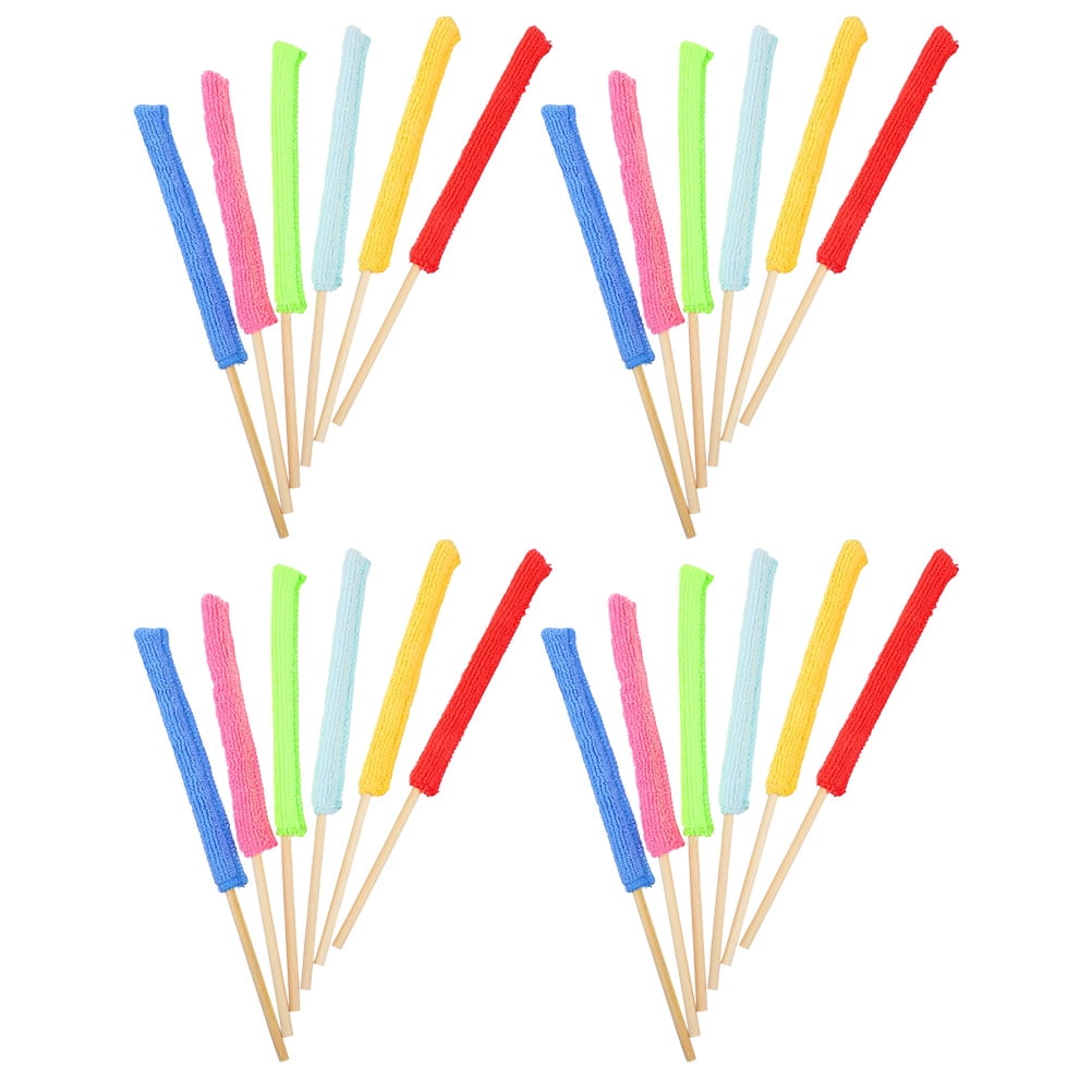 24pcs Detail Duster Sticks Microfiber Crevice Cleaning Brush Tools for ...