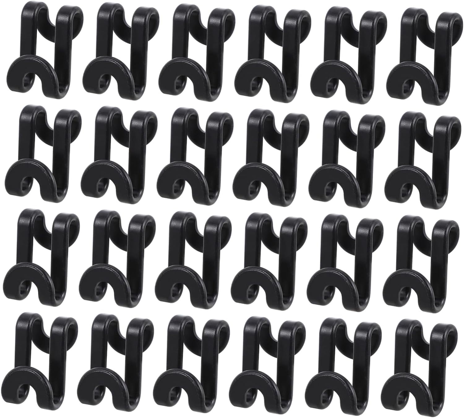 24pcs Double s-Shaped Hook Clothes Hanger Connector Hooks Cascading ...