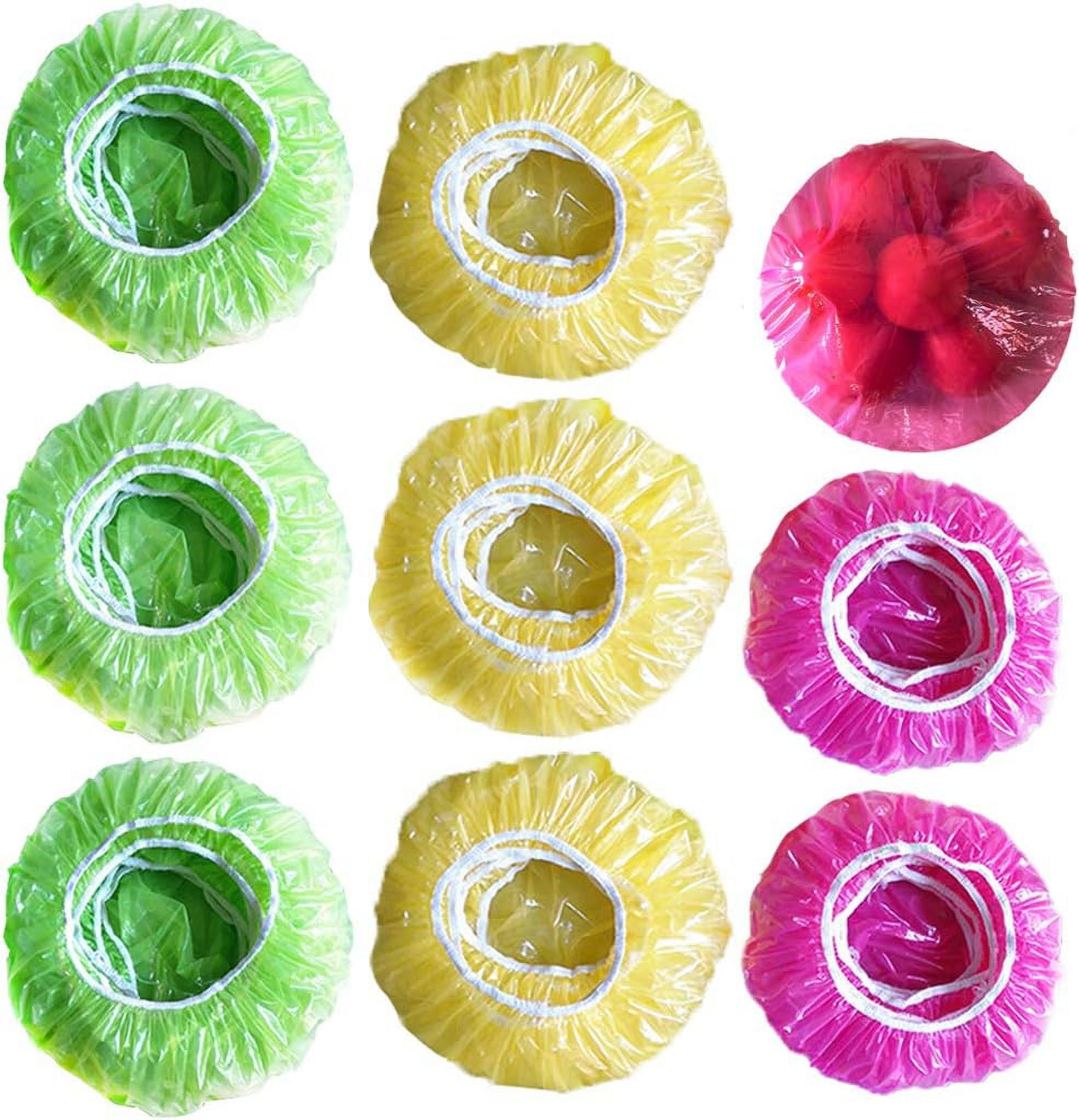 24pcs Elastic Food Storage Covers Reusable Stretch Plastic Wrap Bowl ...