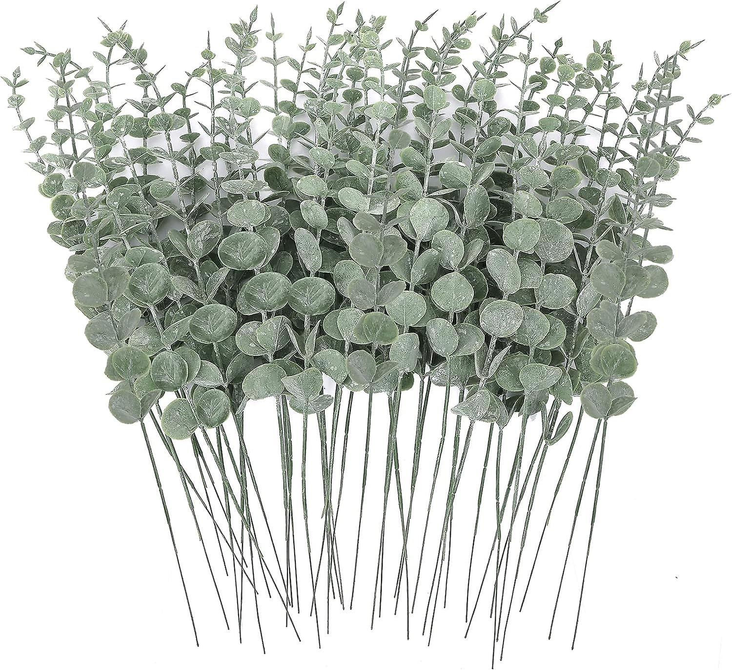 24pcs Eucalyptus Stem Decoration Artificial Eucalyptus Leaves for ...