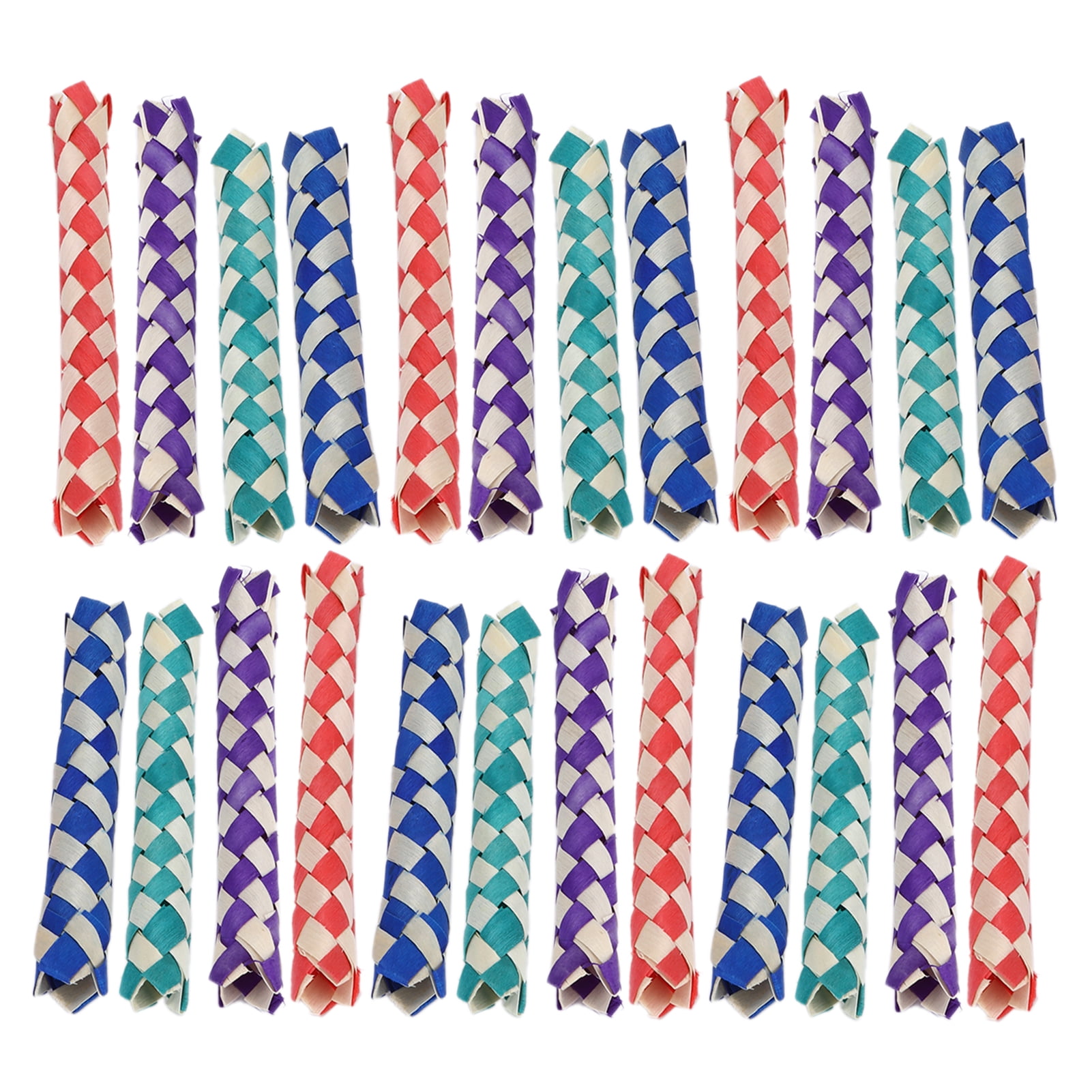 24pcs Finger Traps Birds Parrots Chew Toy Chinese Bamboo Traps DIY Toy ...