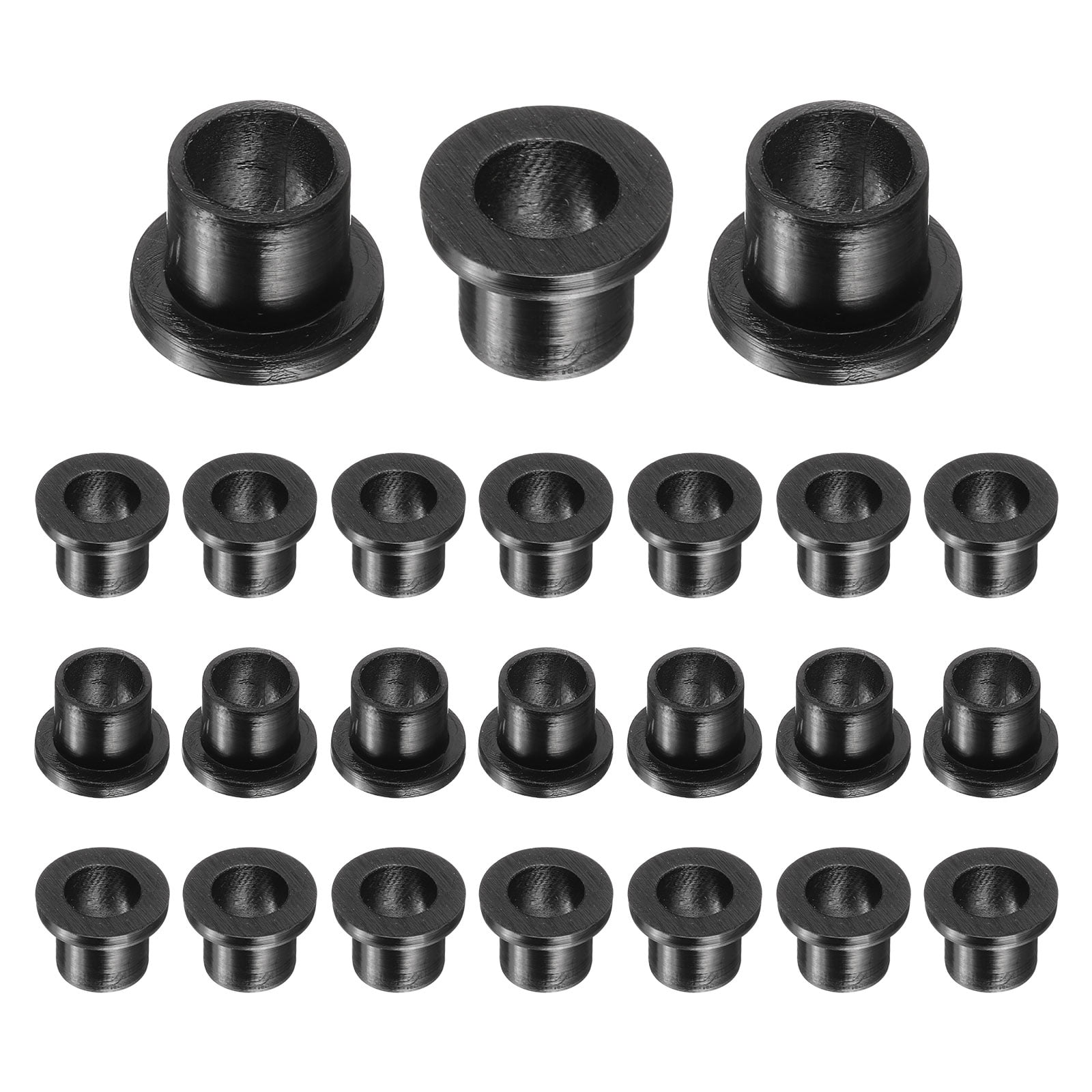 24pcs Flanged Sleeve Bearings Plastic Bushings ID 8.1mm x OD 10mm x ...