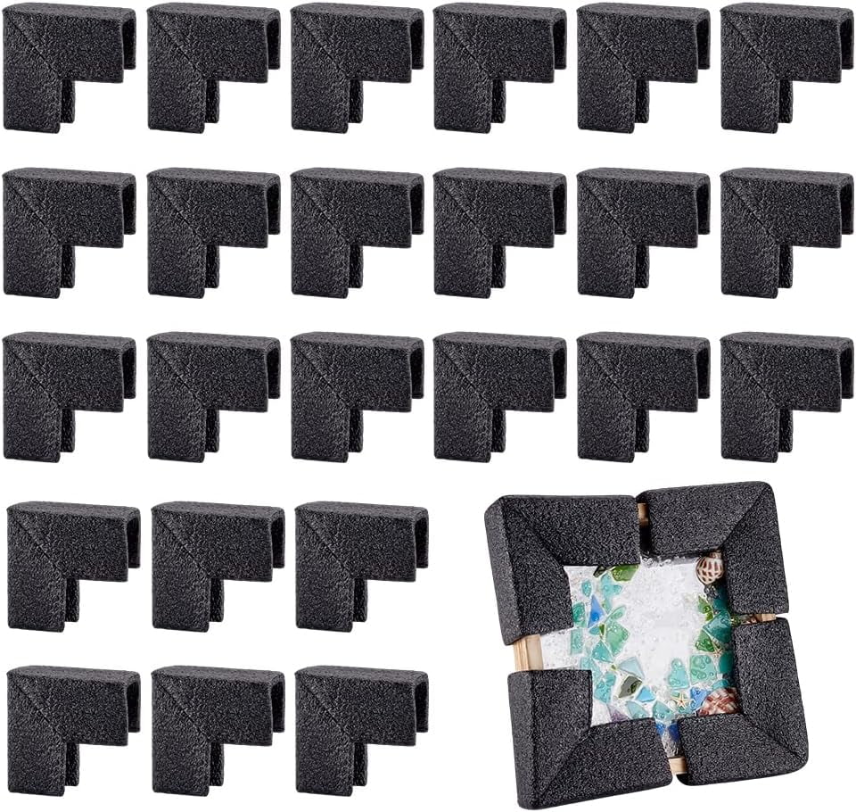24pcs Foam Corner Protectors Picture Frame Corner Protection Black Edge ...