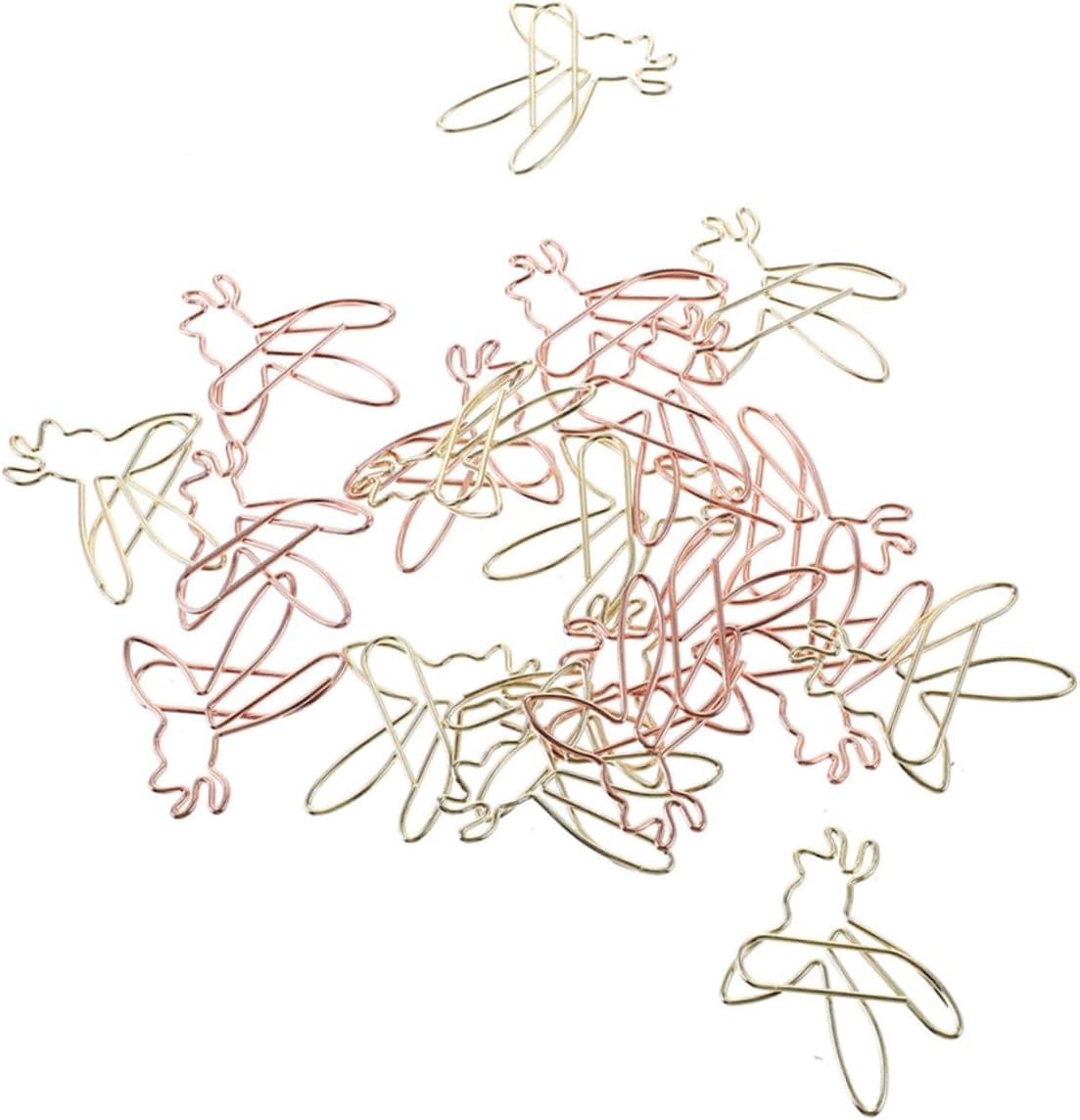 24pcs Gold Paper Clips Document Fixing Clips Cute Paper Clips Delicate ...