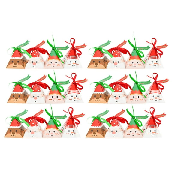 24pcs Goody Boxes, 3.15" x 3.15" Pre-Assembled Triangle Packing Box ...