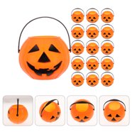 24pcs Halloween Small Plastic Pumpkin Buckets for Children Trick or ...