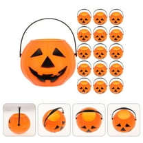 24pcs Halloween Small Plastic Pumpkin Buckets for Children Trick or ...