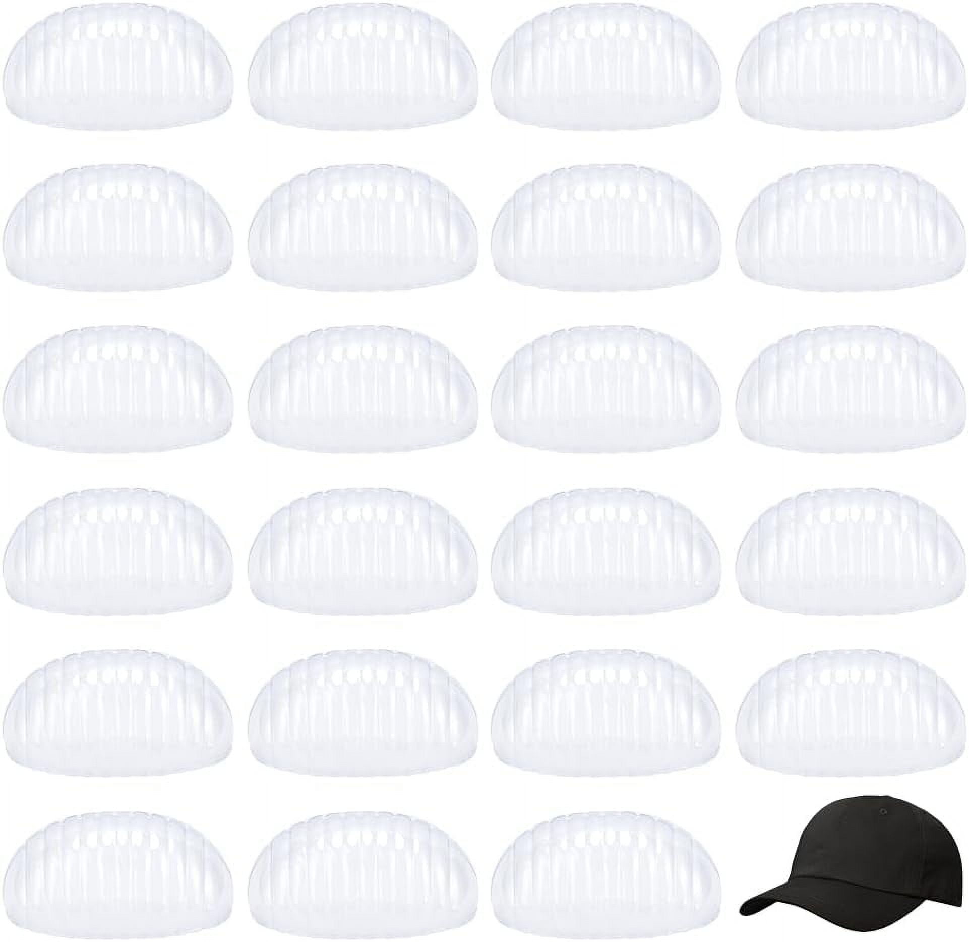 24pcs Hat Support Pad Holder Clear Plastic Cap Insert Shaper Baseball ...