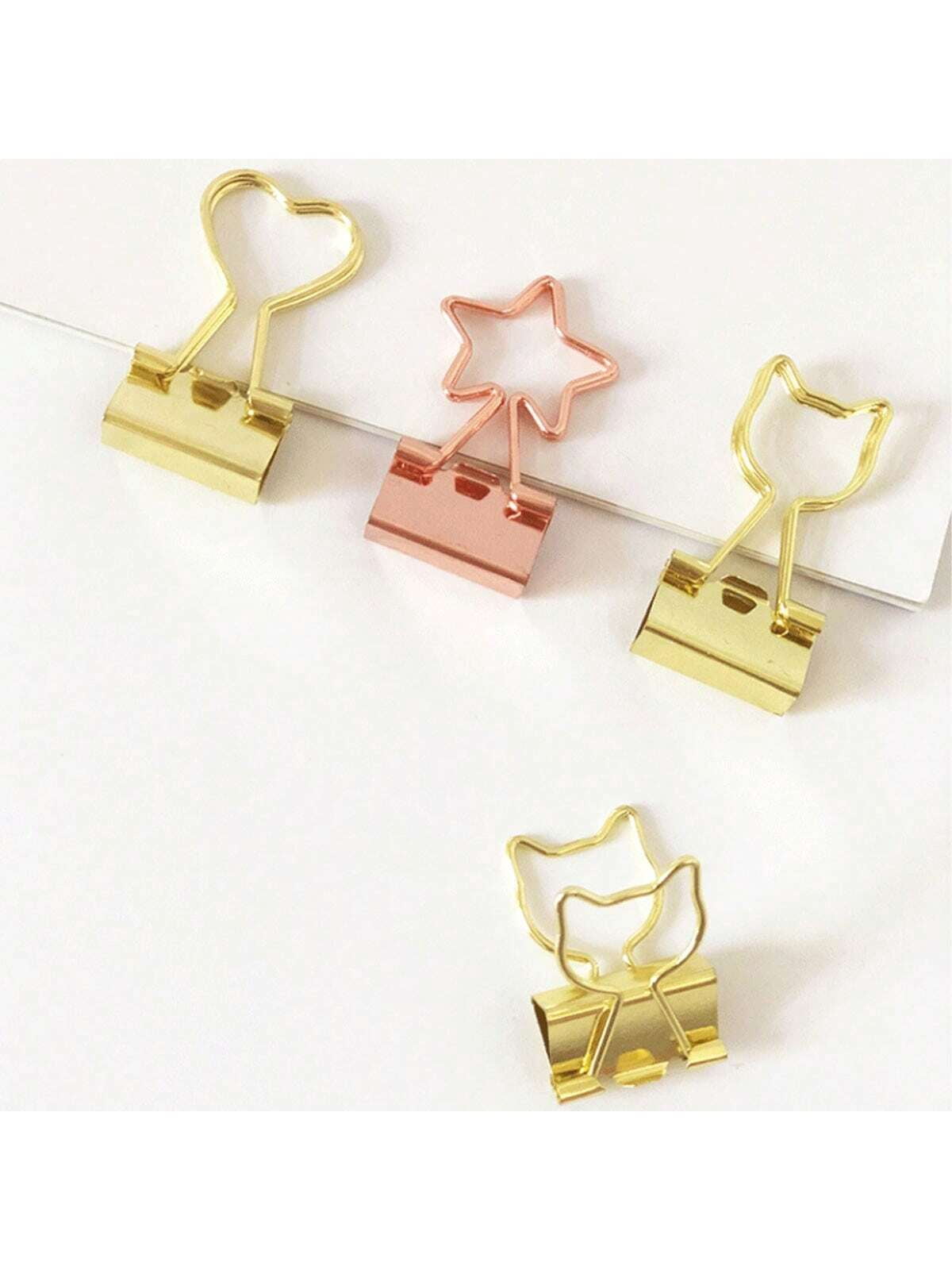 24pcs Heart Shaped Paper Clips - Cute Decorative Paperclips For Office ...