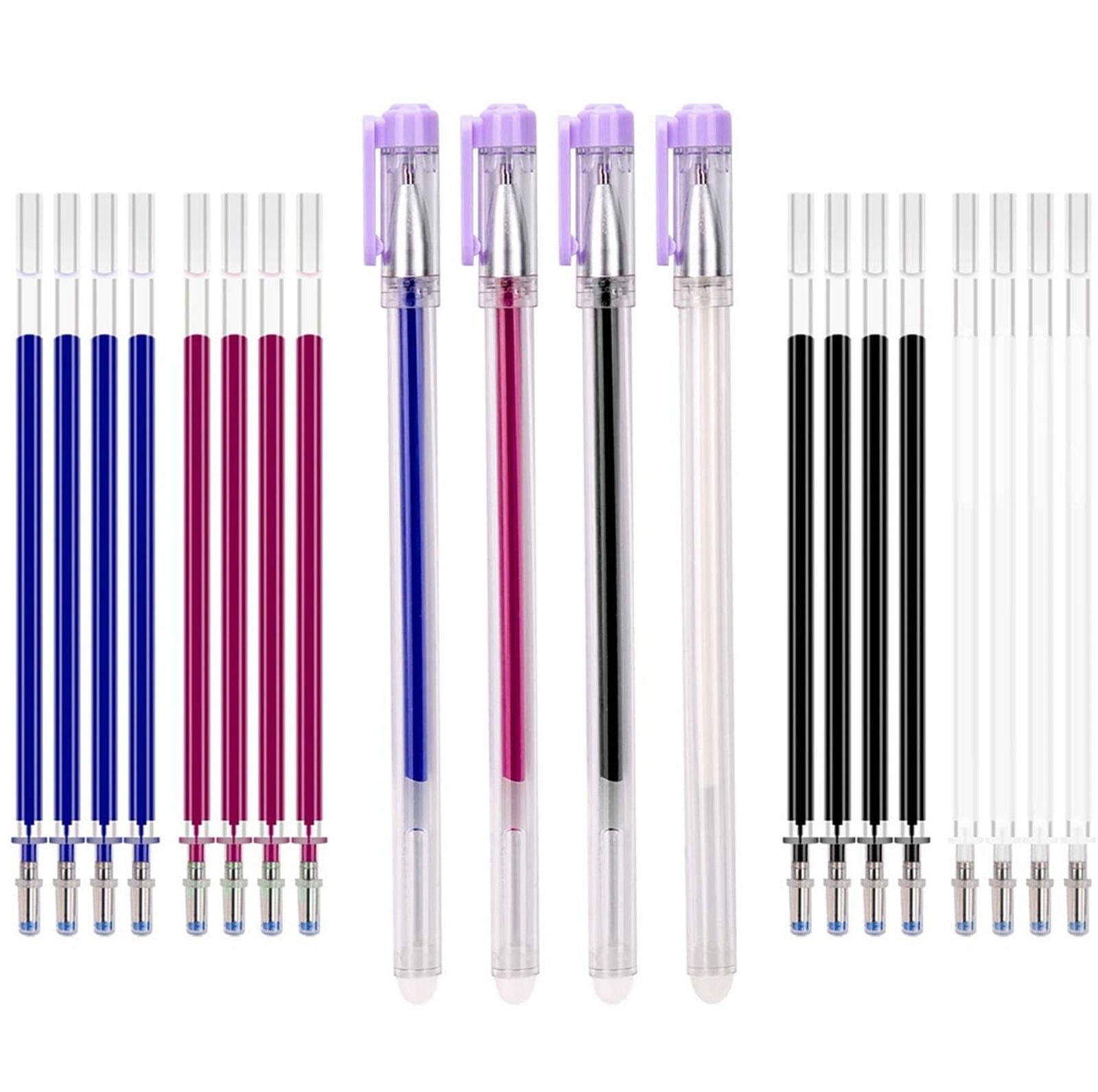 24pcs Heat Erasable Pens with Refills Fabric Marking Markers for ...