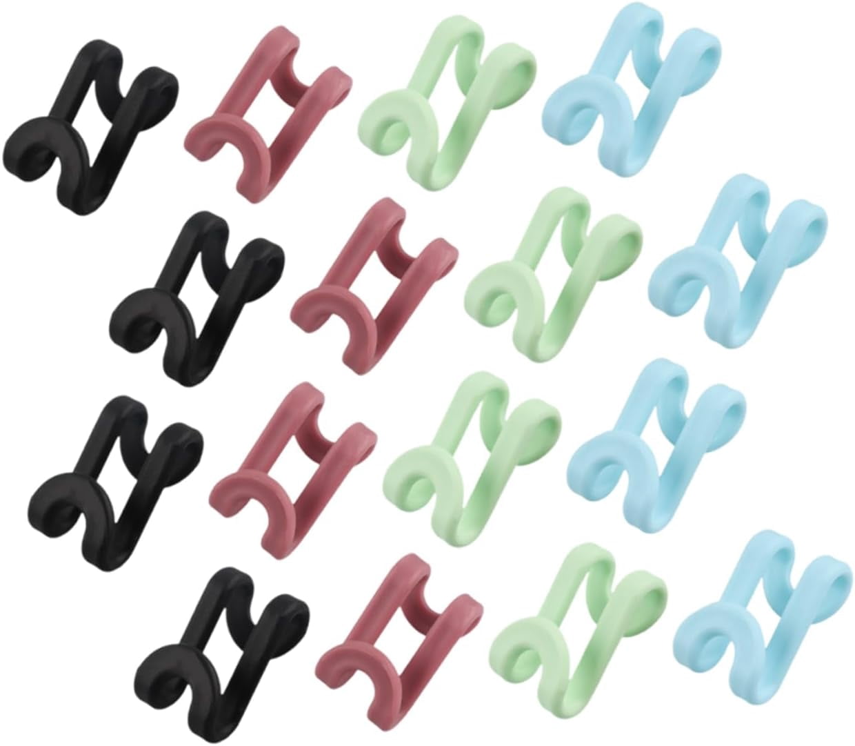 24pcs Heavy Duty Coat Hooks Wardrobe Clothes Wardrobe Armoire Hanger ...