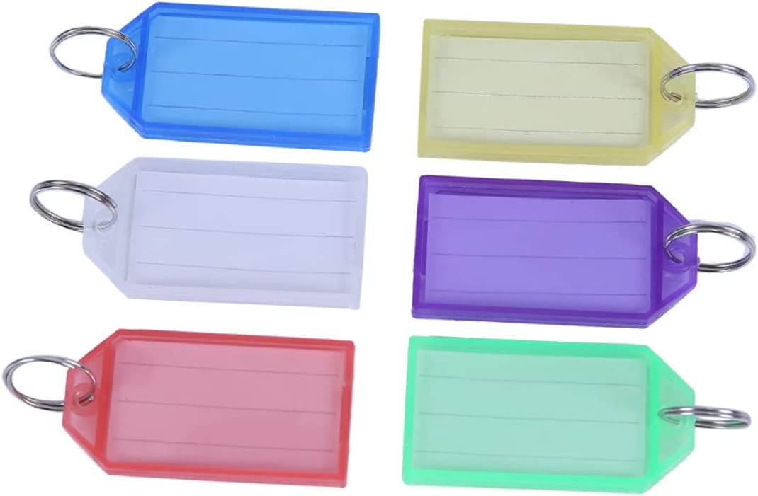 24pcs Heavy Duty Keychain Metal Keychain Purse Key Tags with Ring and ...