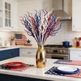 24pcs Independence Day Glitter Ball Stems, Sequin Patriotic Home Party ...