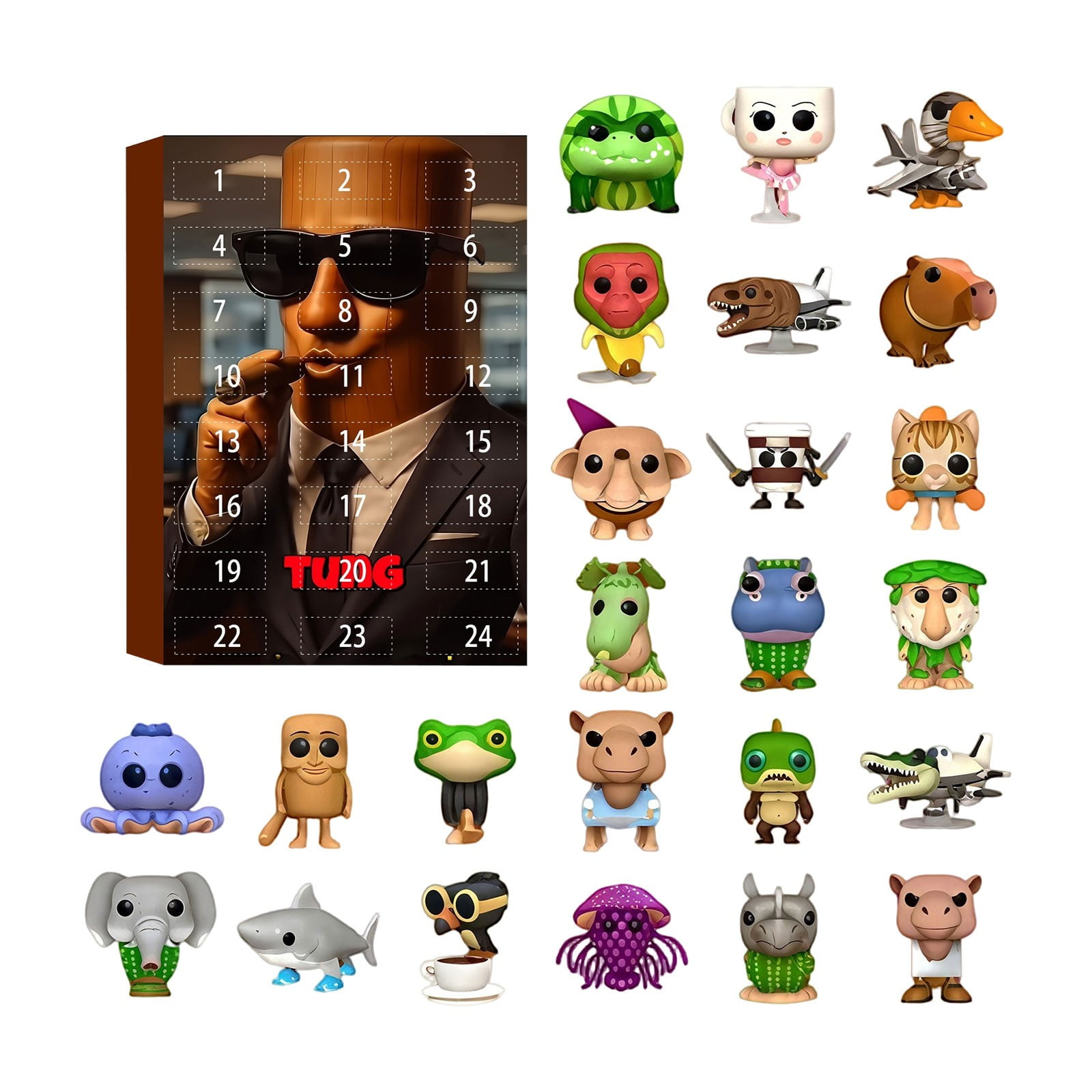 24pcs Italian Brainrot Tralalero Tralala Action Figure, Kawaii ...