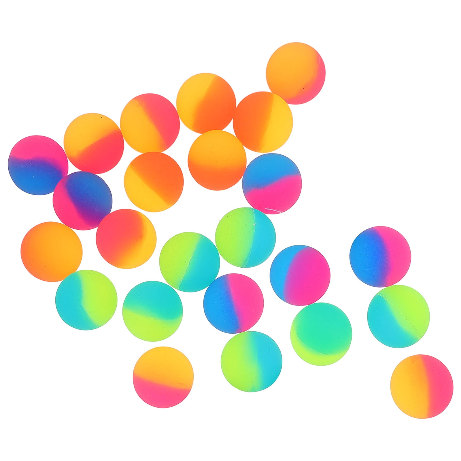 24pcs Large Colorful Bouncy Balls For Kids Bounce Rubber Balls Carnival ...