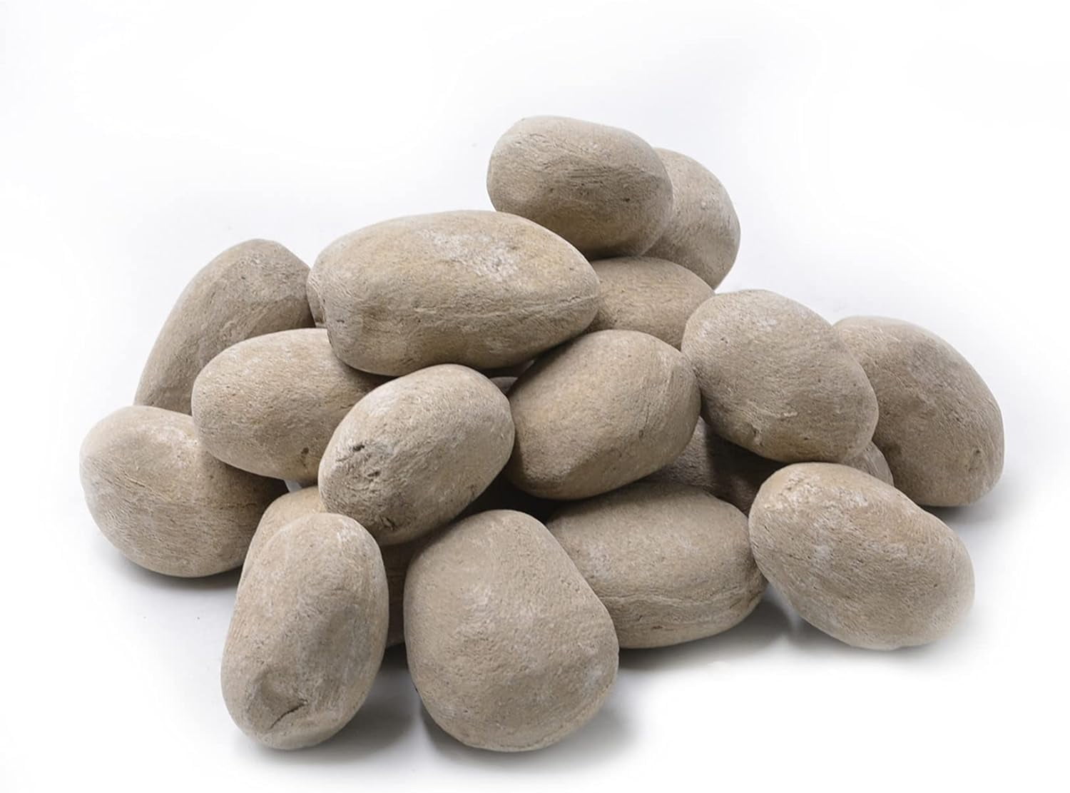 24pcs Light Weight Ceramic Fiber Pebble Stones for Indoor, Gas Inserts ...