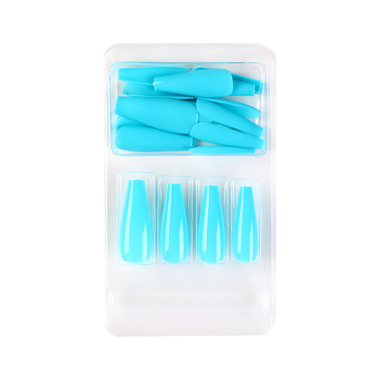24pcs Long Fake Nails Full Cover False Nail Coffin Tips Ballerina Art Manicurefake Nails For