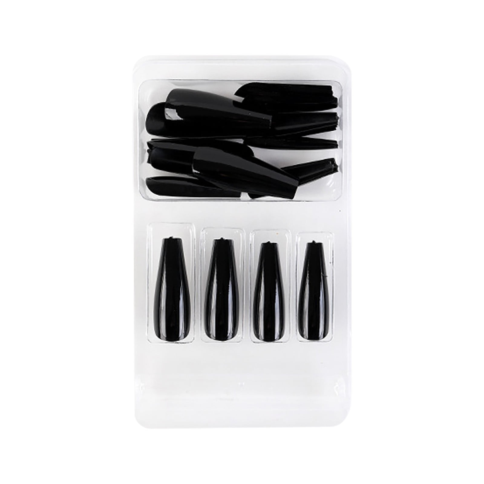 24pcs Long Fake Nails Full Cover False Nail Coffin Tips Ballerina Art