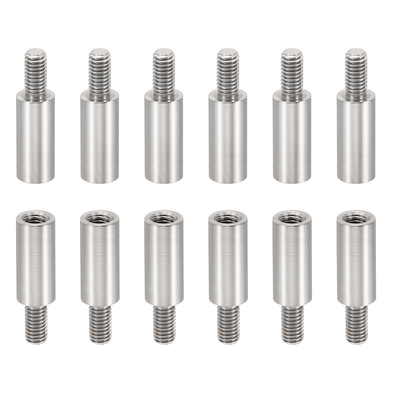 24pcs M3 Standoffs, M3 12+6mm Spacer Standoffs Steel Threaded Standoffs ...