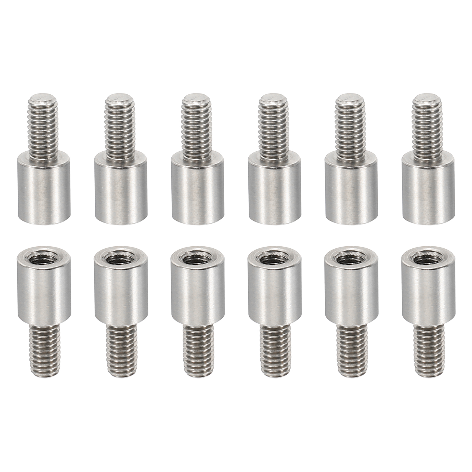 24pcs M3 Standoffs, M3 6+6mm Spacer Standoffs Steel Threaded Standoffs ...