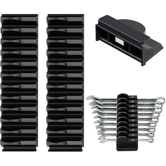 24pcs Magnetic Modular Wrench Organizers for Tool Drawers - Wrench Rack ...