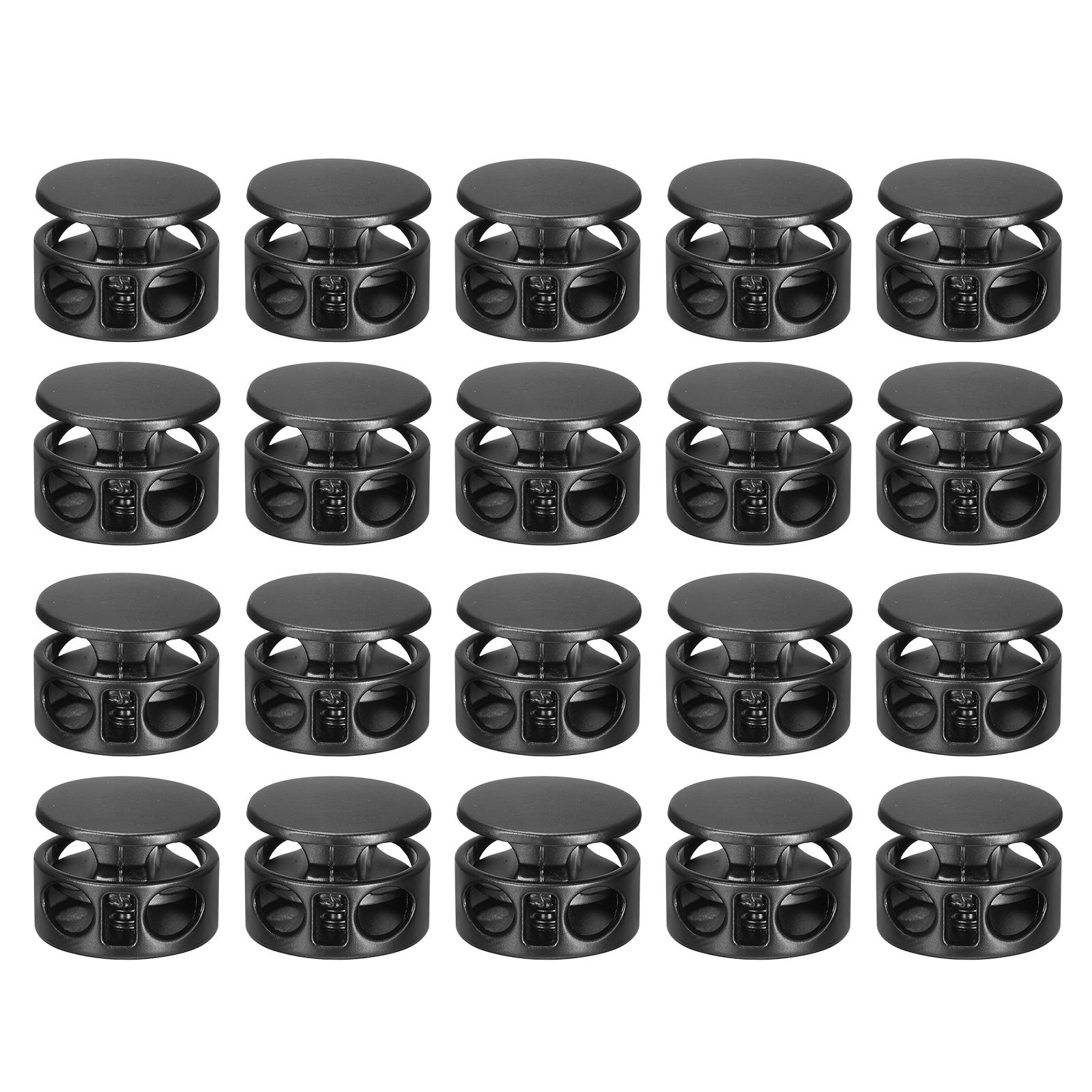24pcs Metal Cord Locks End Spring Toggle Stopper Slider for Drawstring ...