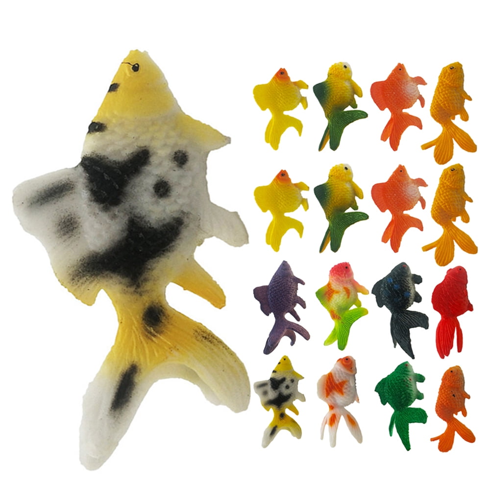 24pcs Miniature Goldfish Models Realistic Mini Fish Figurines for ...