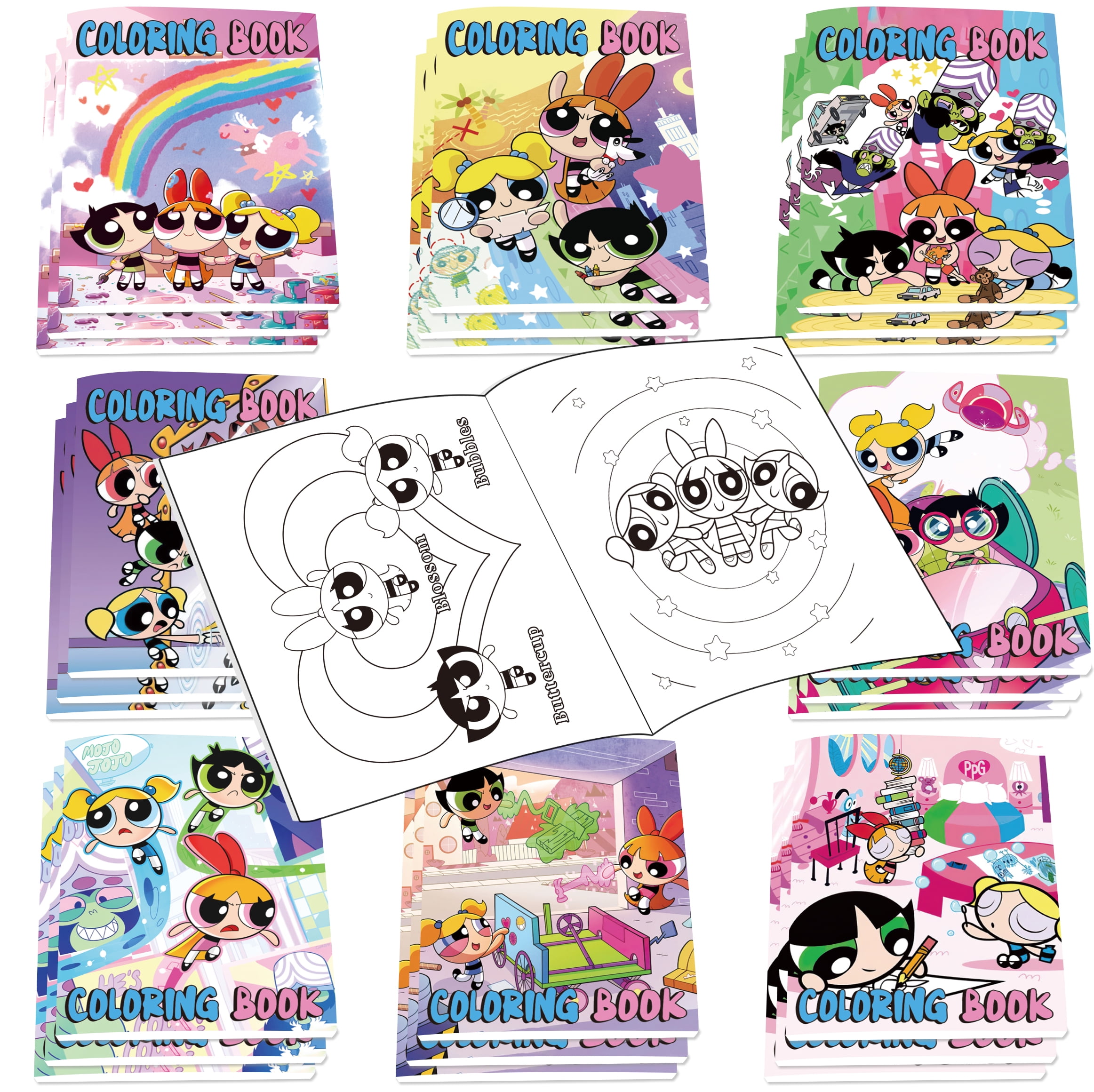 24pcs Movie Girls Coloring Books Girls Coloring Books Bulk Super Power ...