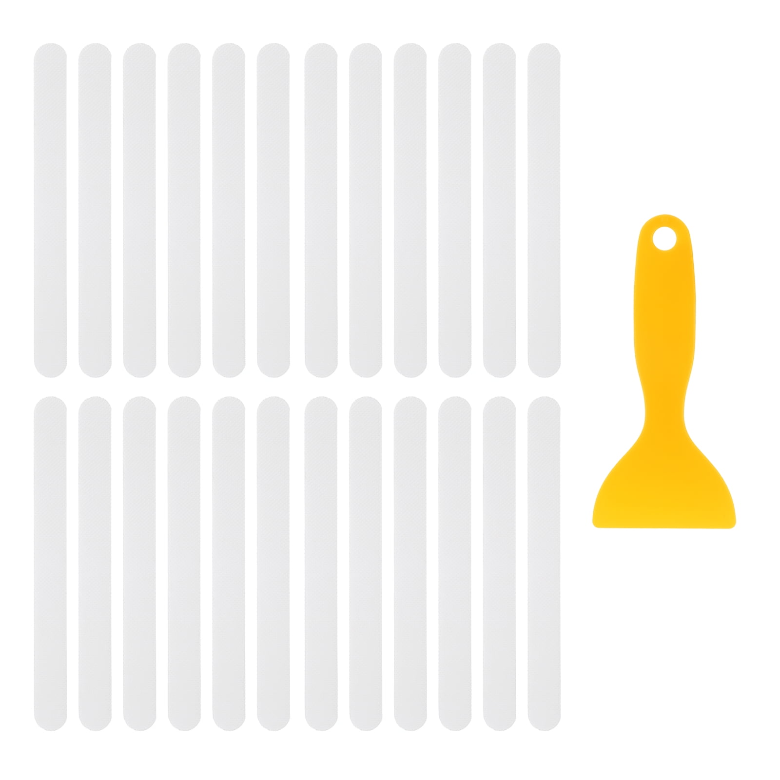 24pcs Non-Slip Bathtub Stickers, Clear Shower Stickers with Scraper for ...