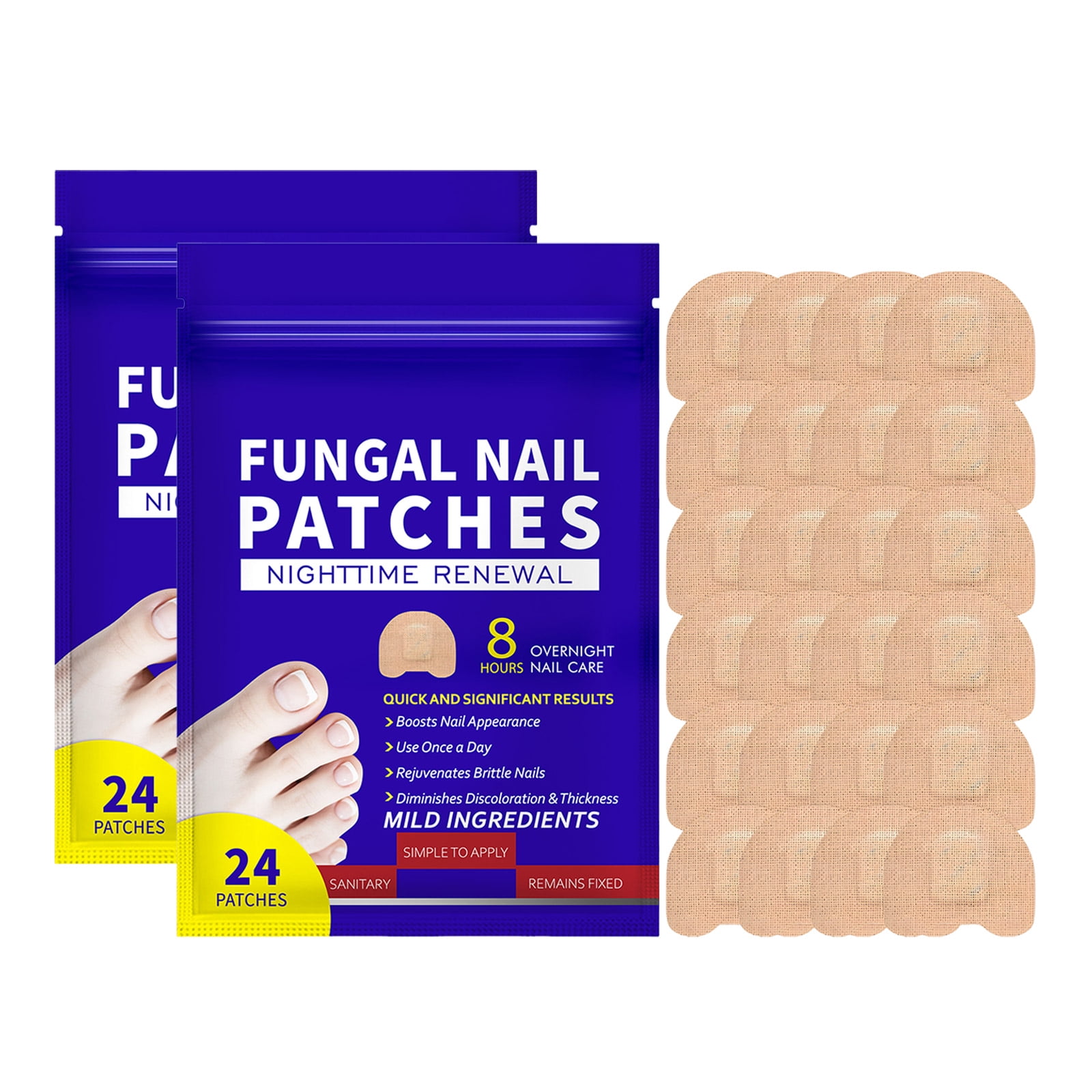 24pcs Overnight Nail Repair, Ingrown Toenail Treatment, Strengthens ...