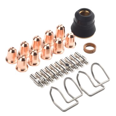 CUT5060-050, 50Pcs Plasma Cutter Consumables Nozzles, Electrodes and ...