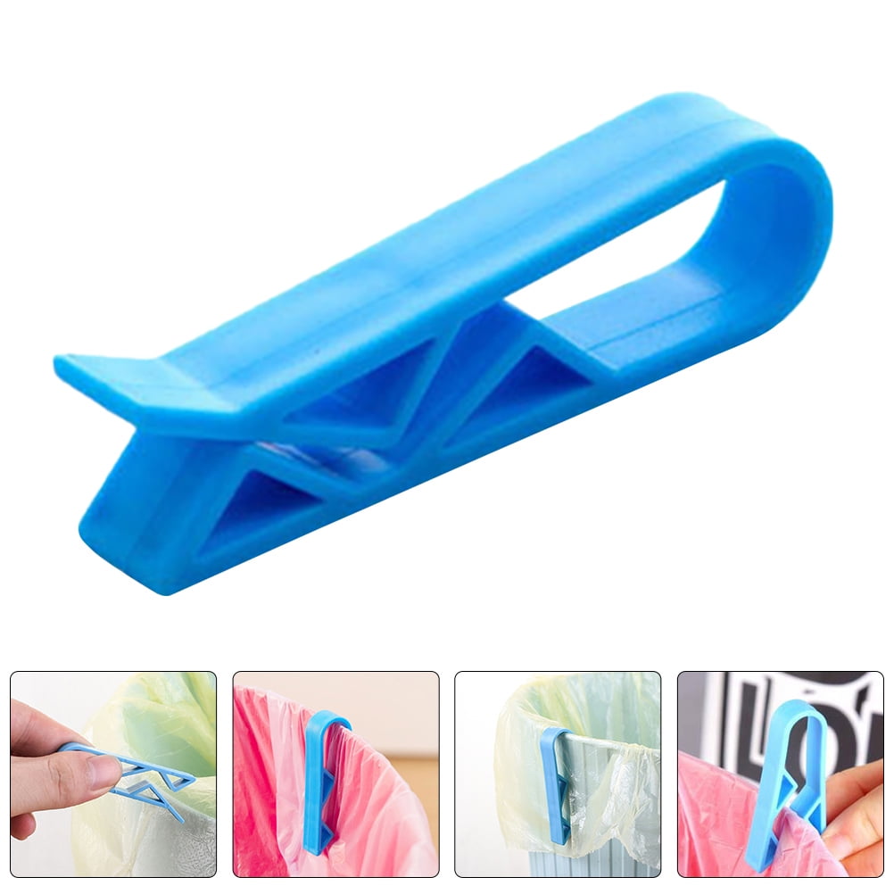 24pcs Plastic Garbage Bin Clip Trash Can Bag Clips Waste Basket Bag ...