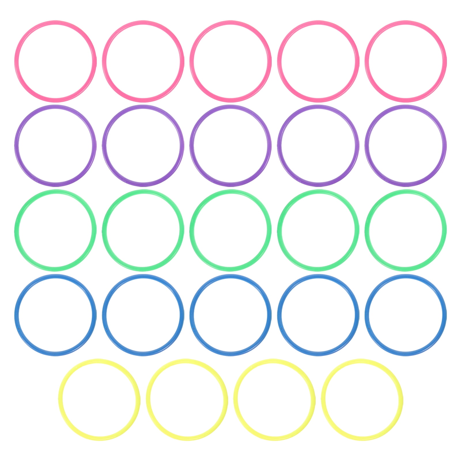 24pcs Plastic Toss Ring Game Plastic Rings for Kids Agility Rings ...