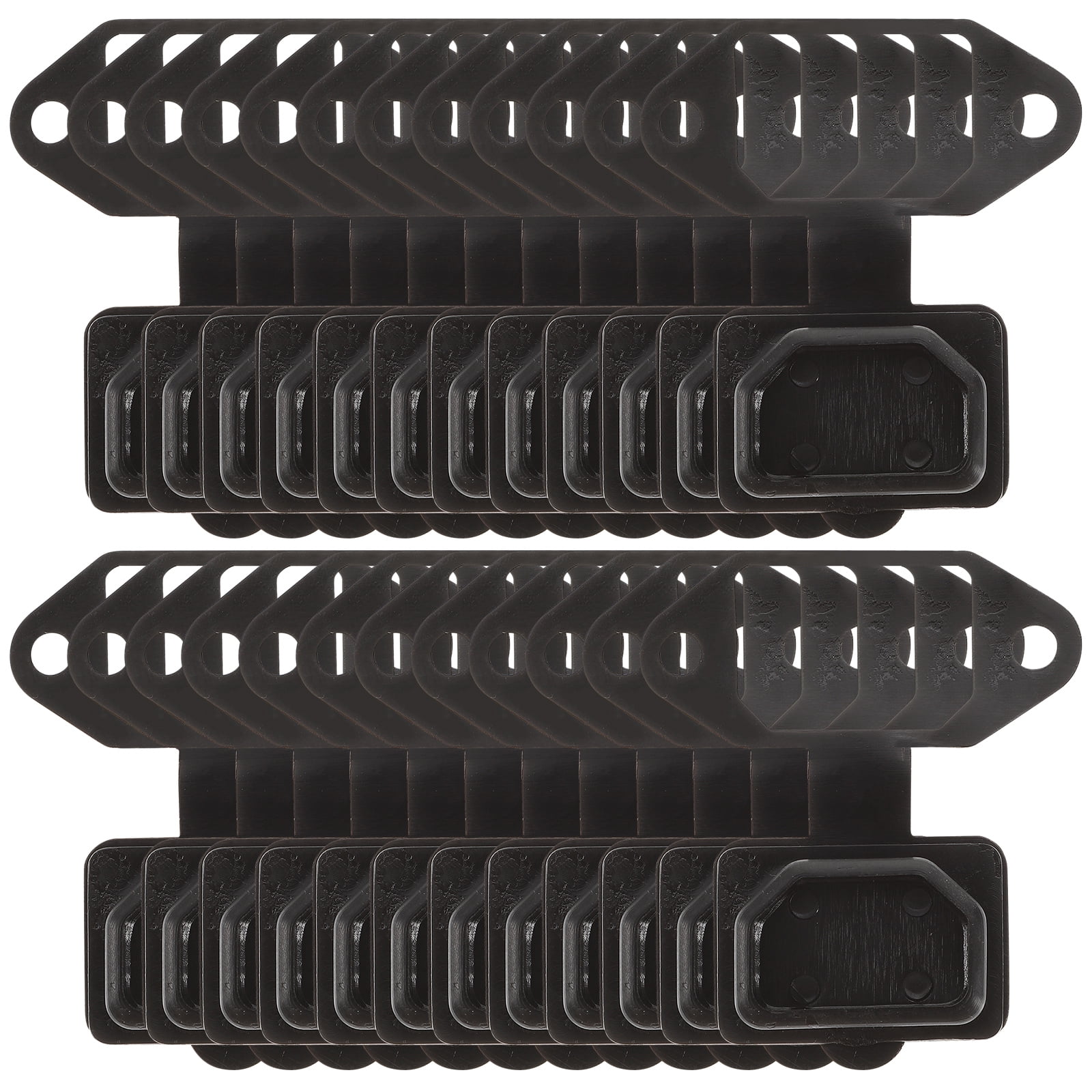 24pcs Black Safety Cover for AC Power Plug Dust Cap Made of Durable ...