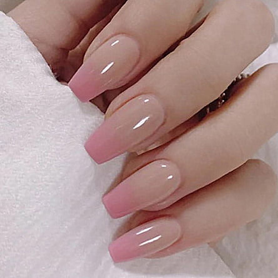 24pcs Press On False Nails Fake Nail Salon Full Cover Design for Women ...