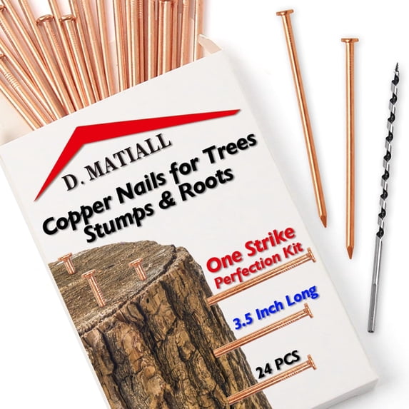 24pcs Pure Copper Nails for Killing Trees – One Strike Perfection Kit ...