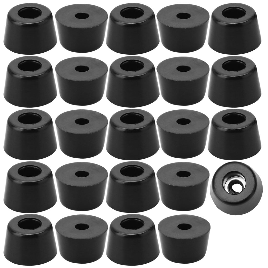 24pcs Rubber Feet Bumper Buffer Amplifiers with Metal Washer ...
