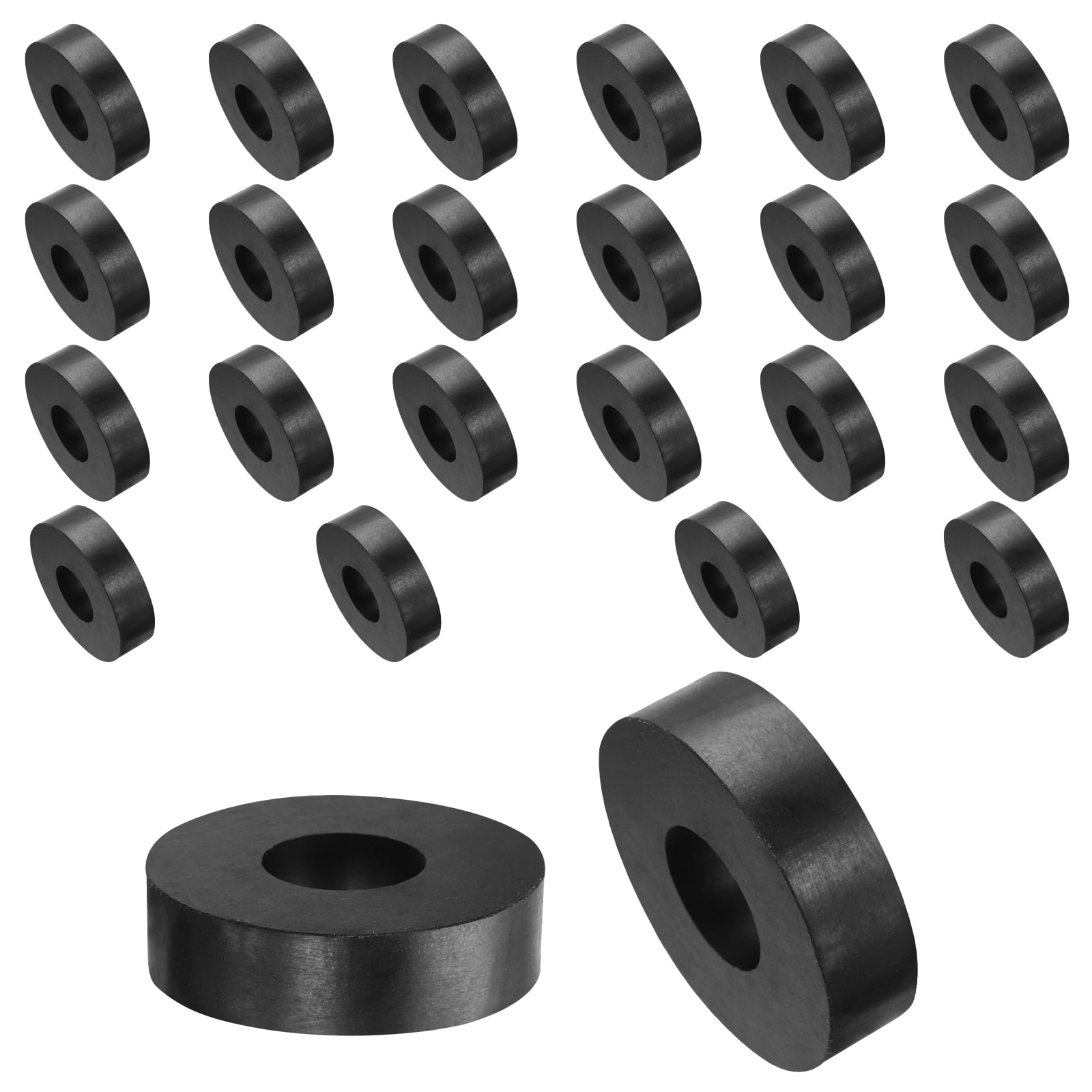 24pcs Rubber Spacers 40mm OD x 16mm ID x 10mm Height Round Anti ...