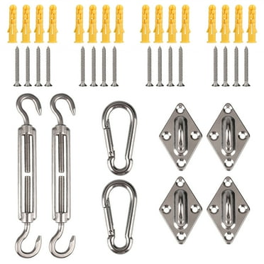 24 PCS Shade Sail Hardware Kit,Shade Sail Hardware Kit 5 inch for ...