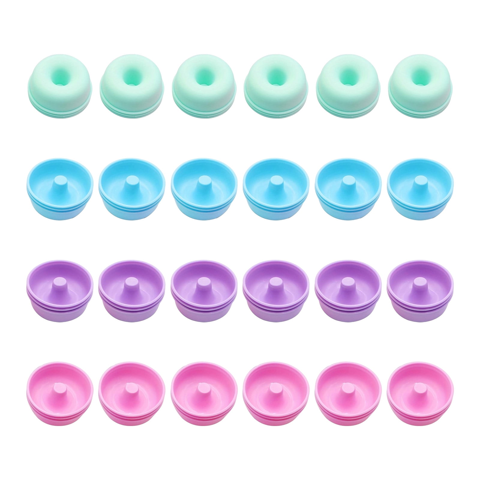 24pcs Silicone Cupcake Liners Nonstick Heat Resistant Baking Cups for ...