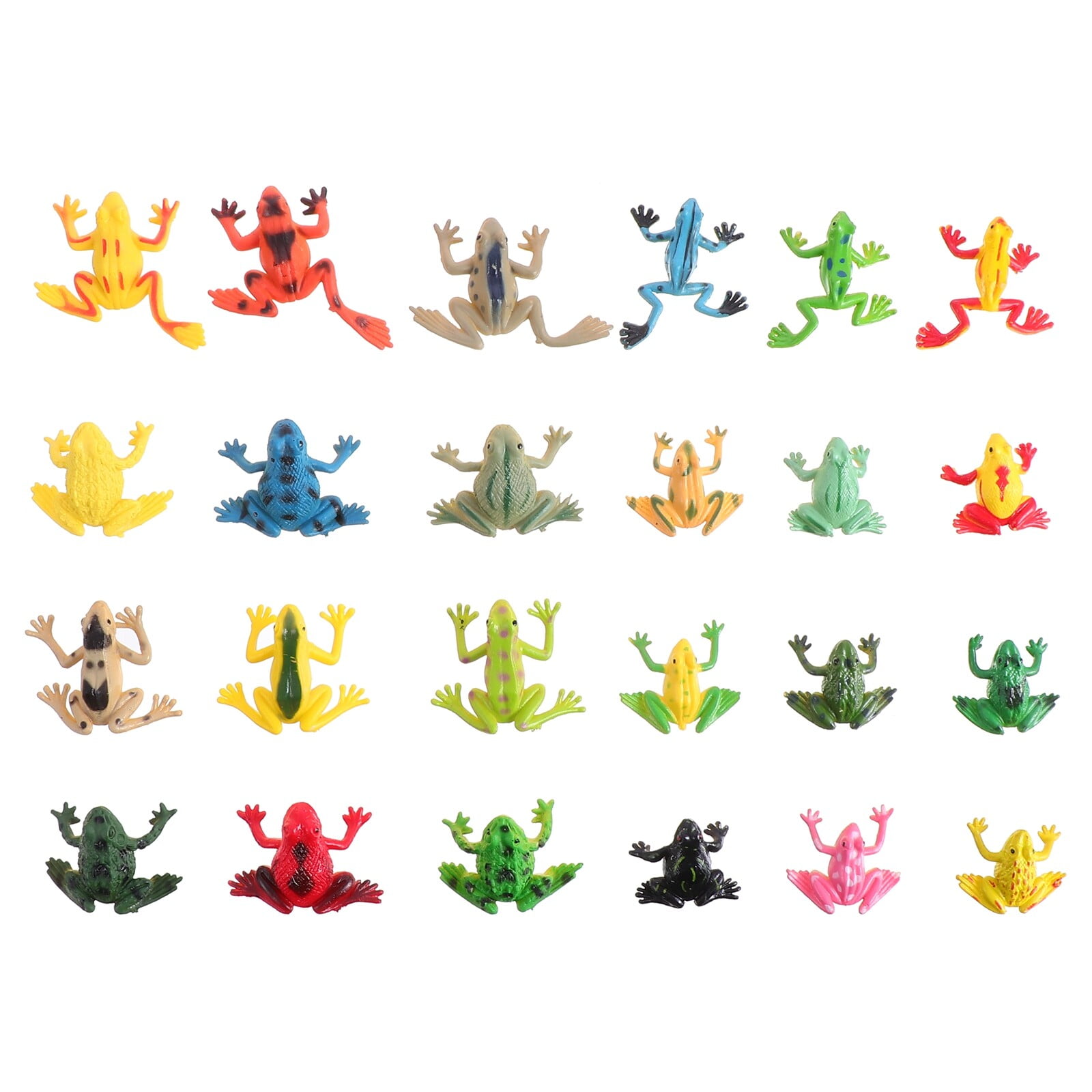 24pcs Simulation Frogs Models Frogs Statues Frogs Figurines Frogs Toys ...