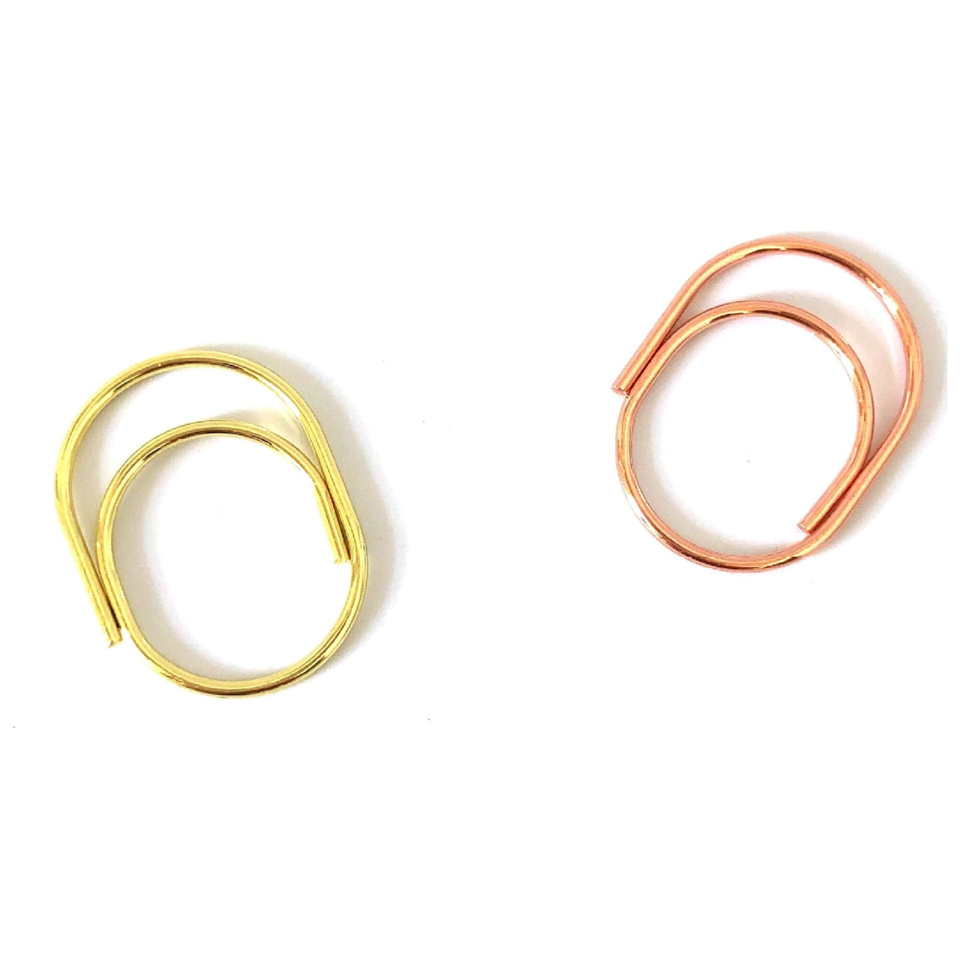 24pcs Small Paper Clips Metal Paperclips Shaped Bookmark Clips Cute ...