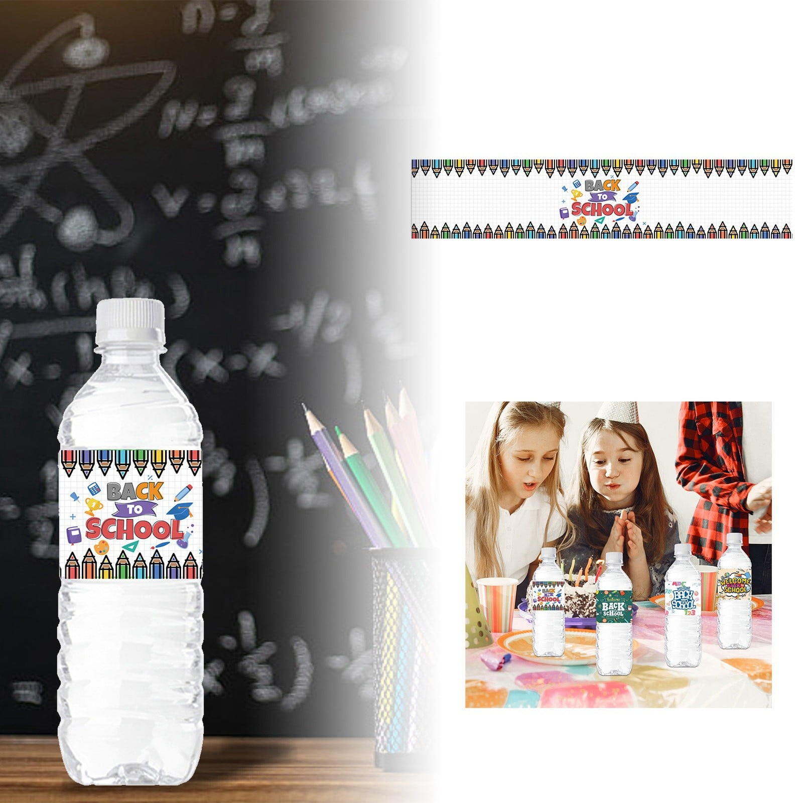 24pcs Stickers For Back To School Season Bottle Labels The Back To ...