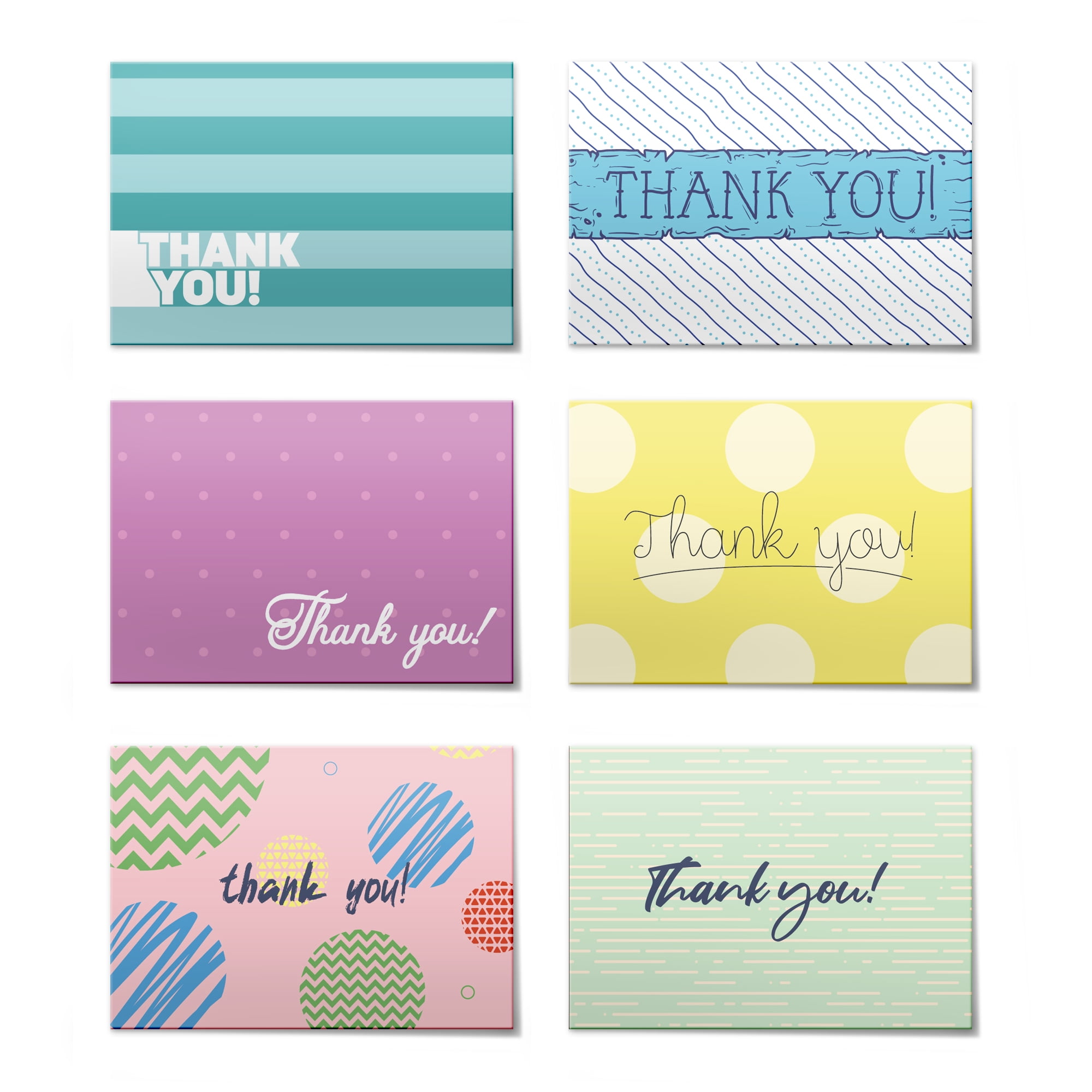 Thank You Cards Set (24pcs), Includes Blank Cards & Envelopes with ...