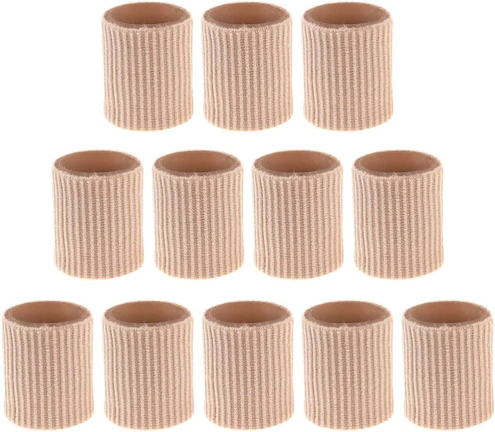 24pcs Toe Caps Open Toe Tubes Sleeves Soft Gel Corn Pad Protectors with ...