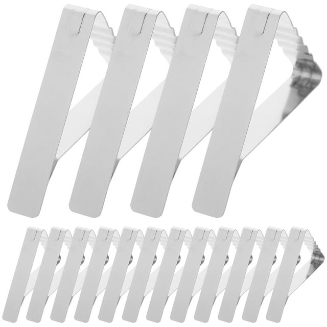 24pcs Triangle Tablecloth Clips Stainless Steel Tablecloth Clamps ...